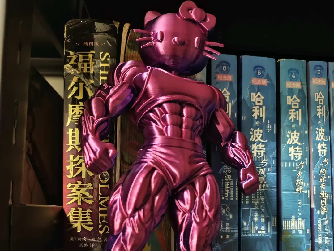 Muscle Hello Kitty - Free 3D Print Model - MakerWorld