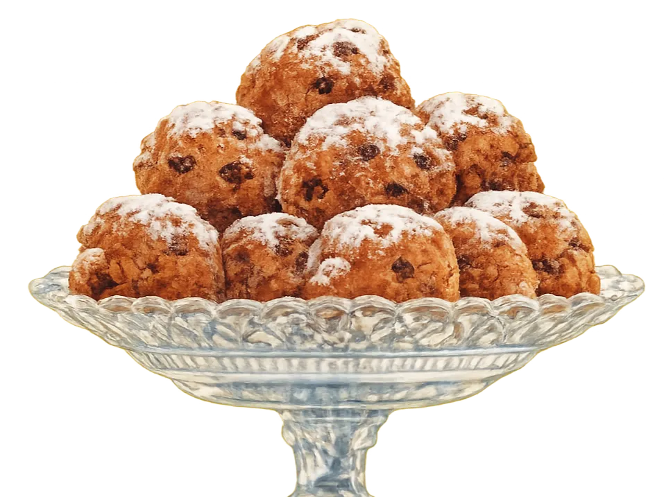 Oliebollen on Glass Pedestal Lithophane Panel - Free 3D Print Model ...