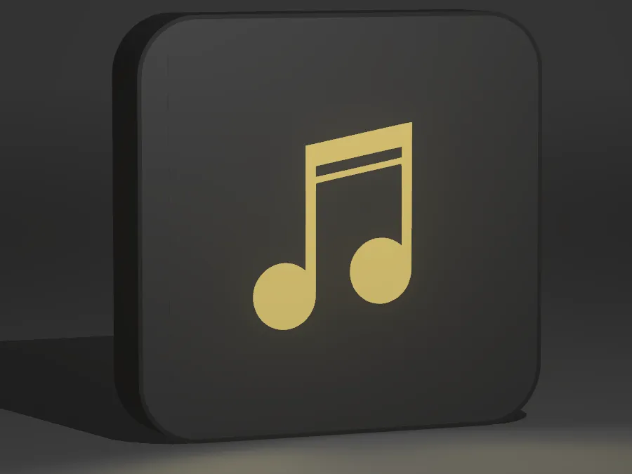 Stray (Music Badge) - Lightbox - Free 3D Print Model - MakerWorld