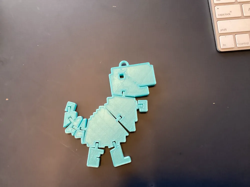 flexi pixel dinosaur! - Free 3D Print Model - MakerWorld