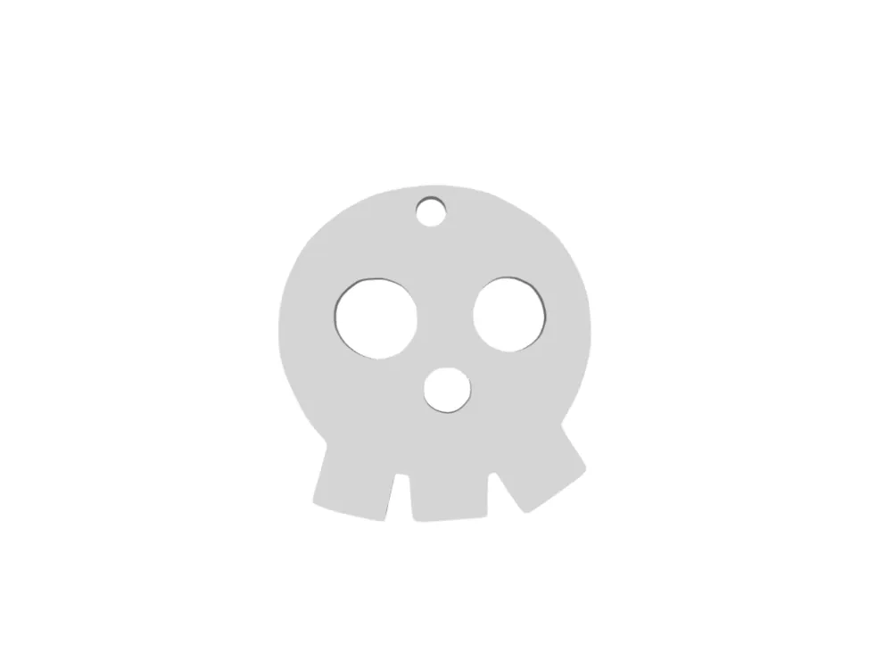 Skull Fire Force Keyring - Free 3D Print Model - MakerWorld