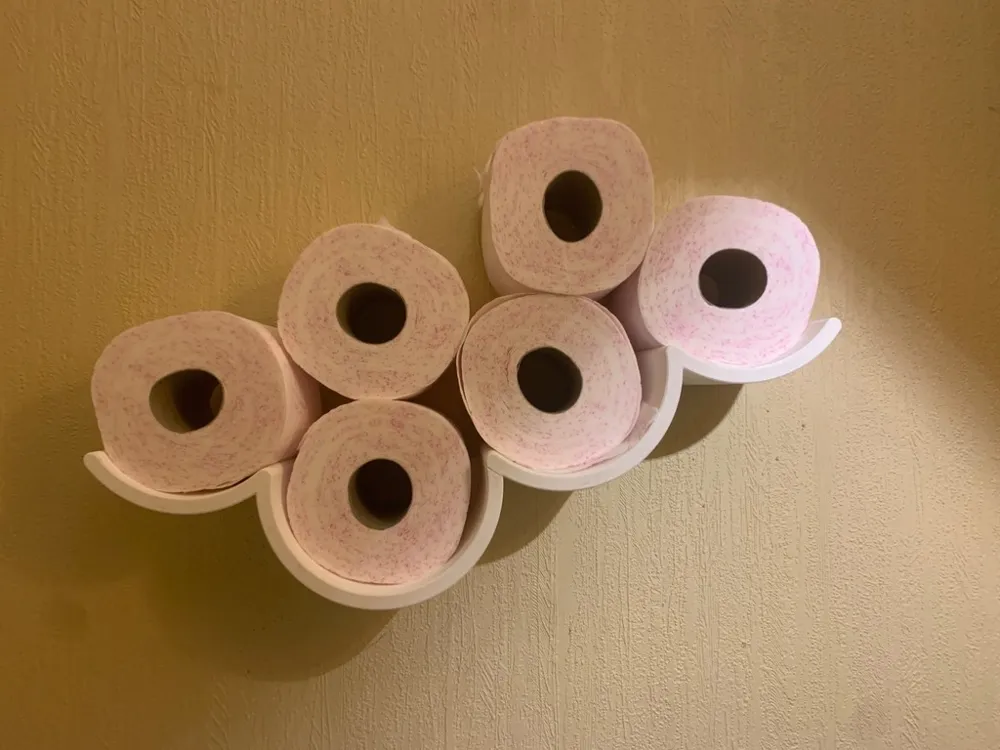 Toilet roll cloud shelf - Free 3D Print Model - MakerWorld