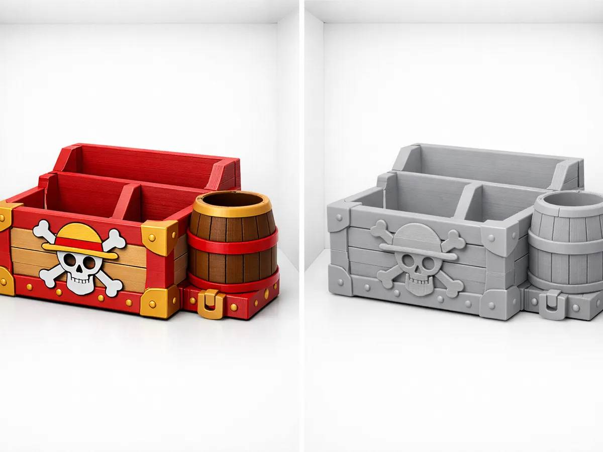 LUFFY: GRAND LINE TREASURE ORGANIZER - Free 3D Print Model - MakerWorld