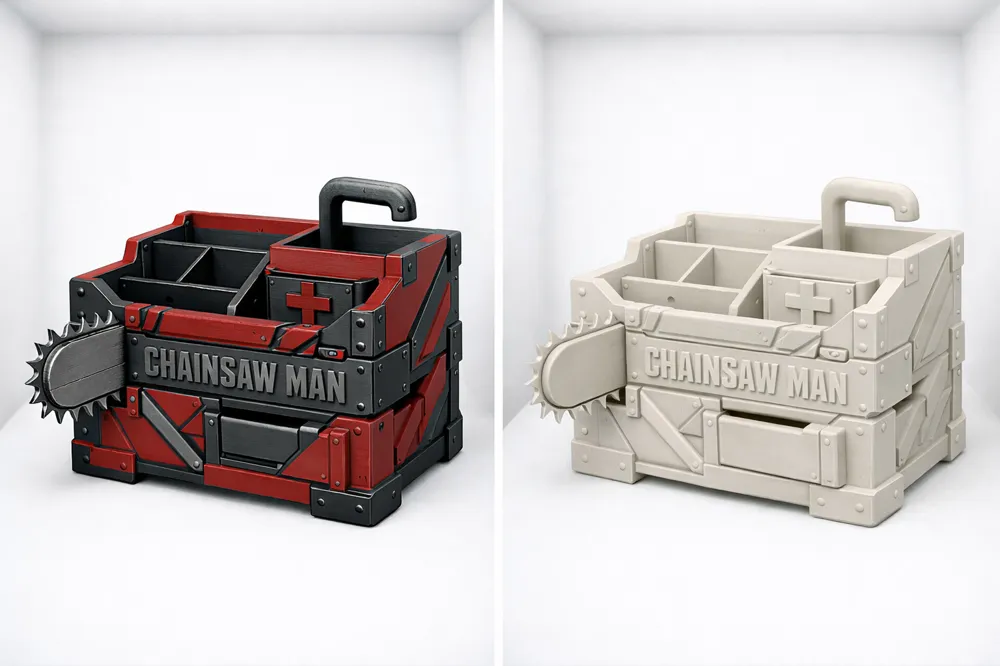 CHAINSAW MAN DEVIL HUNTER CRATE - Free 3D Print Model - MakerWorld