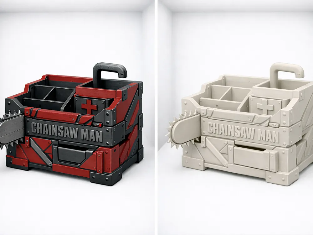 CHAINSAW MAN DEVIL HUNTER CRATE - Free 3D Print Model - MakerWorld