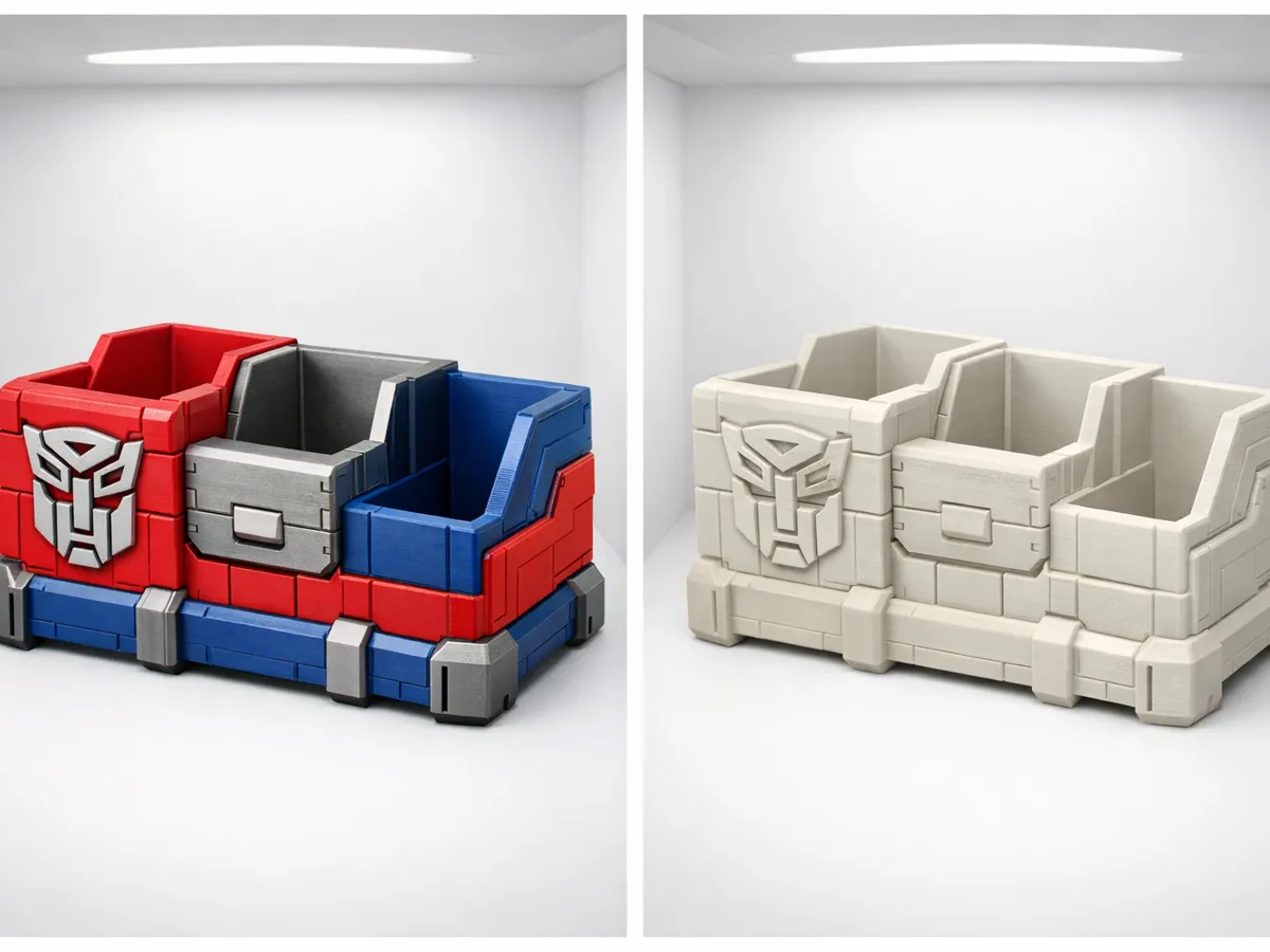 OPTIMUS PRIME AUTOBOT COMMAND ORGANIZER - Free 3D Print Model - MakerWorld