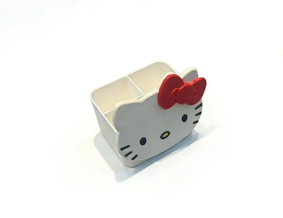 Hello Kitty Pen Holder Desktop Organizer - Free 3D Print Model - MakerWorld