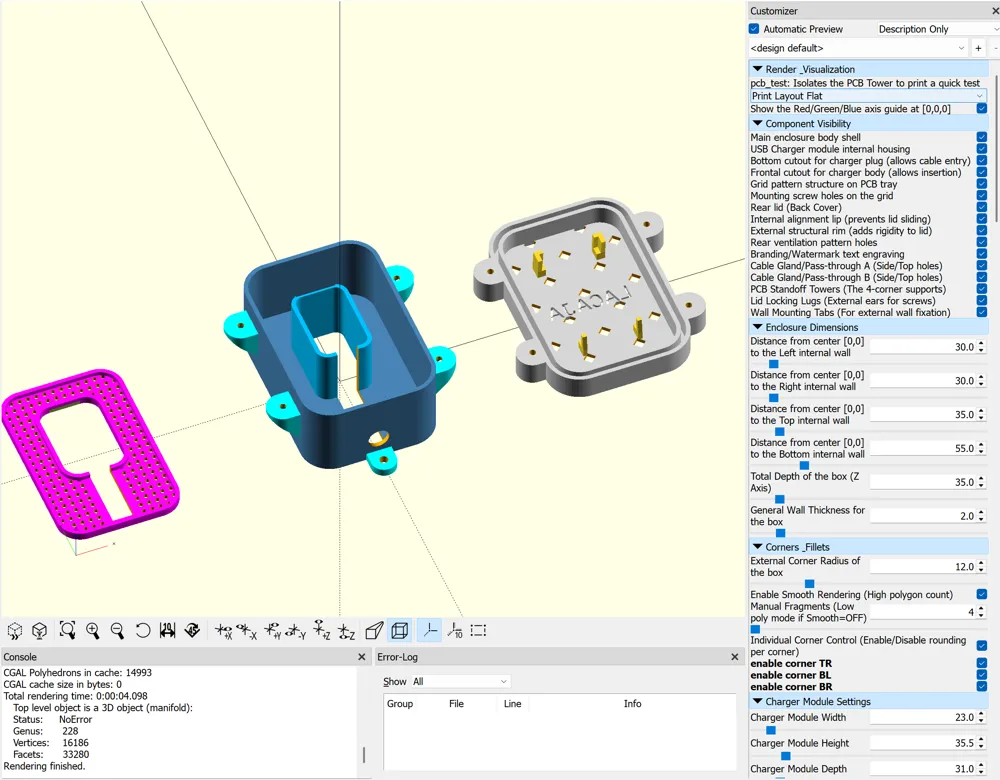 LACAJA, Vollständig anpassbare IoT-Box (OpenSCAD) – Kostenloses 3D ...