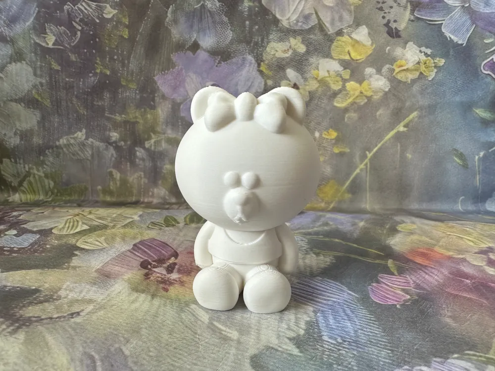 Cute Little Bear Girl Doll - Free 3D Print Model - MakerWorld