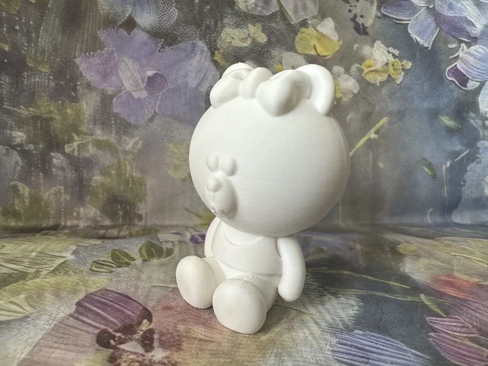 Cute Little Bear Girl Doll - Free 3D Print Model - MakerWorld