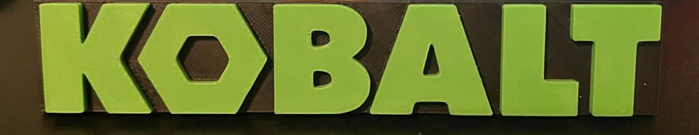 KOBALT Label - Free 3D Print Model - MakerWorld