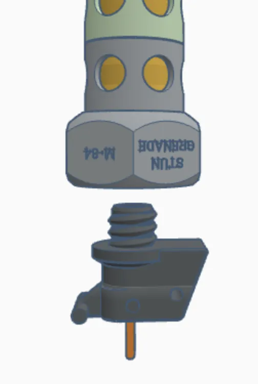 Flashbang Stun Grenade | New Design (v2) - Free 3D Print Model - MakerWorld