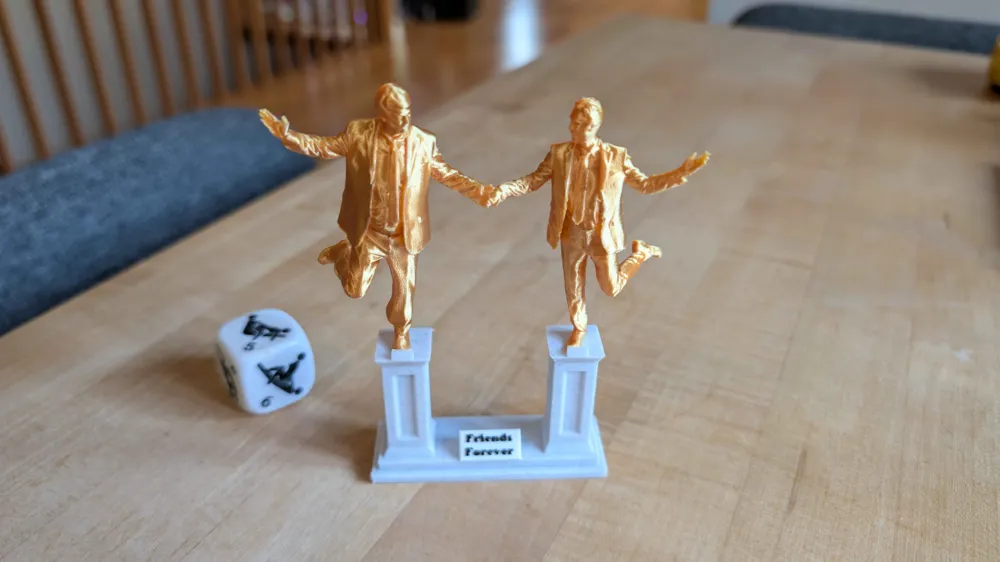 Trump & Epstein - 'Best Friends Forever' Statue (miniature) - Free 3D ...