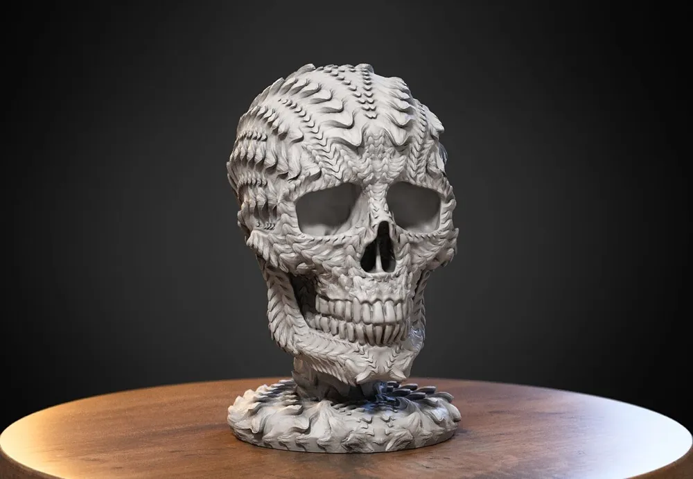 Dragon Skull Headphone Stand - Free 3D Print Model - MakerWorld