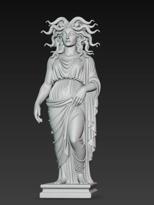 Statue de Méduse - Modèle d'Impression 3D Gratuit - MakerWorld