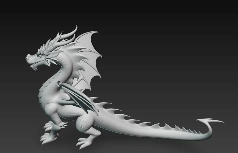 winged dragon - Free 3D Print Model - MakerWorld