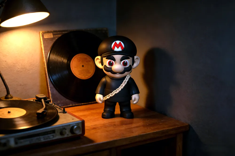 Dark Mario Chibi Figure - Free 3D Print Model - MakerWorld