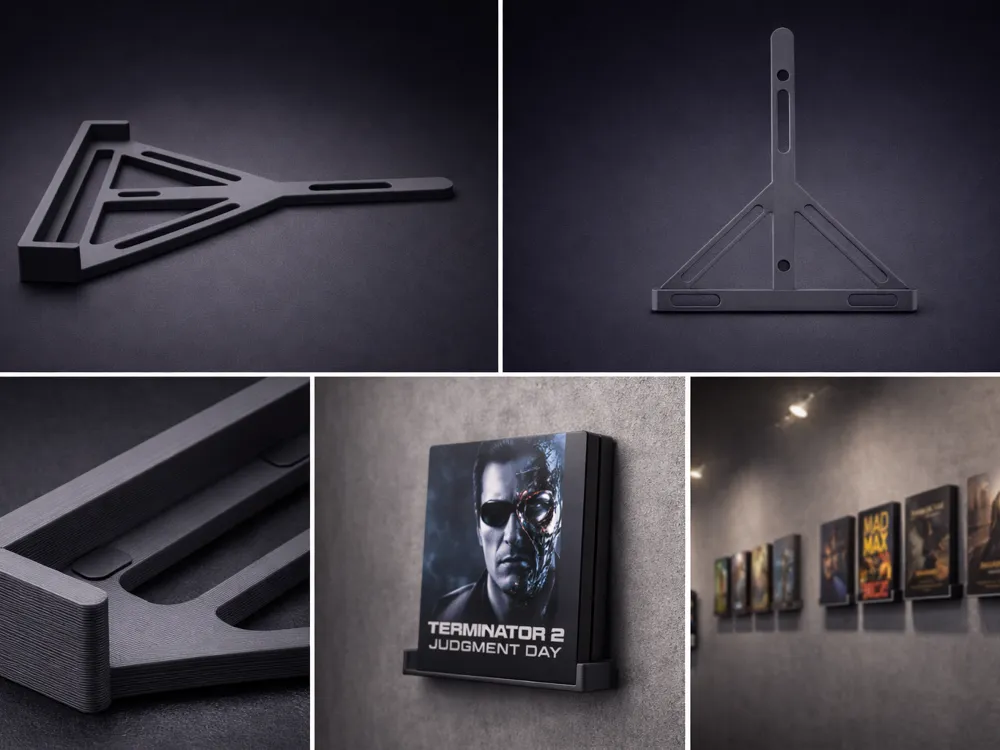 磁吸Steelbook壁挂支架 - 免费 3D 打印模型 - MakerWorld