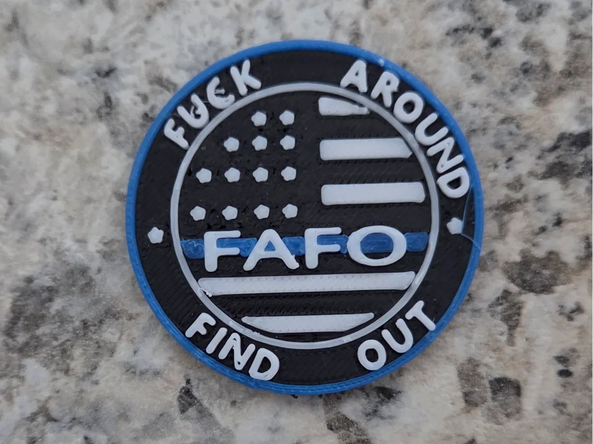 FAFO challenge coin - Free 3D Print Model - MakerWorld