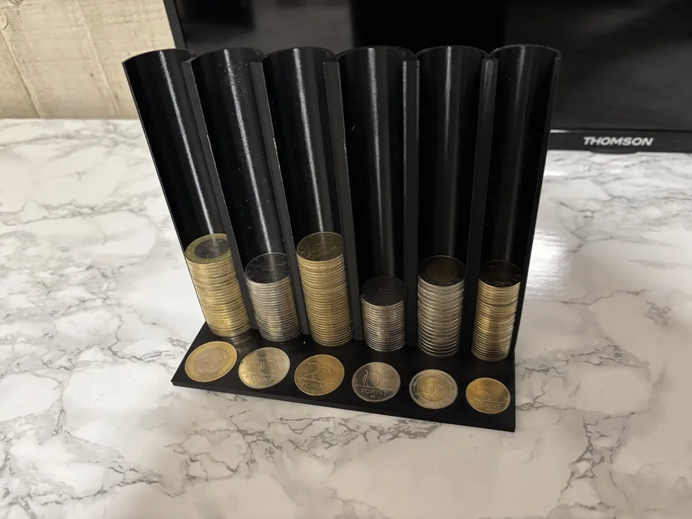 Precision Hungarian Forint(HUF) Coin Sorter/Roller - Free 3D Print ...