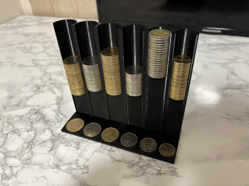 Precision Hungarian Forint(HUF) Coin Sorter/Roller - Free 3D Print ...