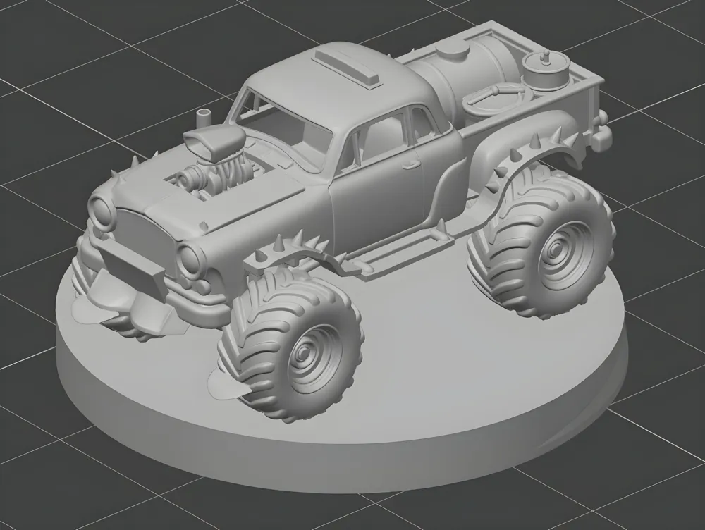 Franken-car Crash Derby - Free 3D Print Model - MakerWorld