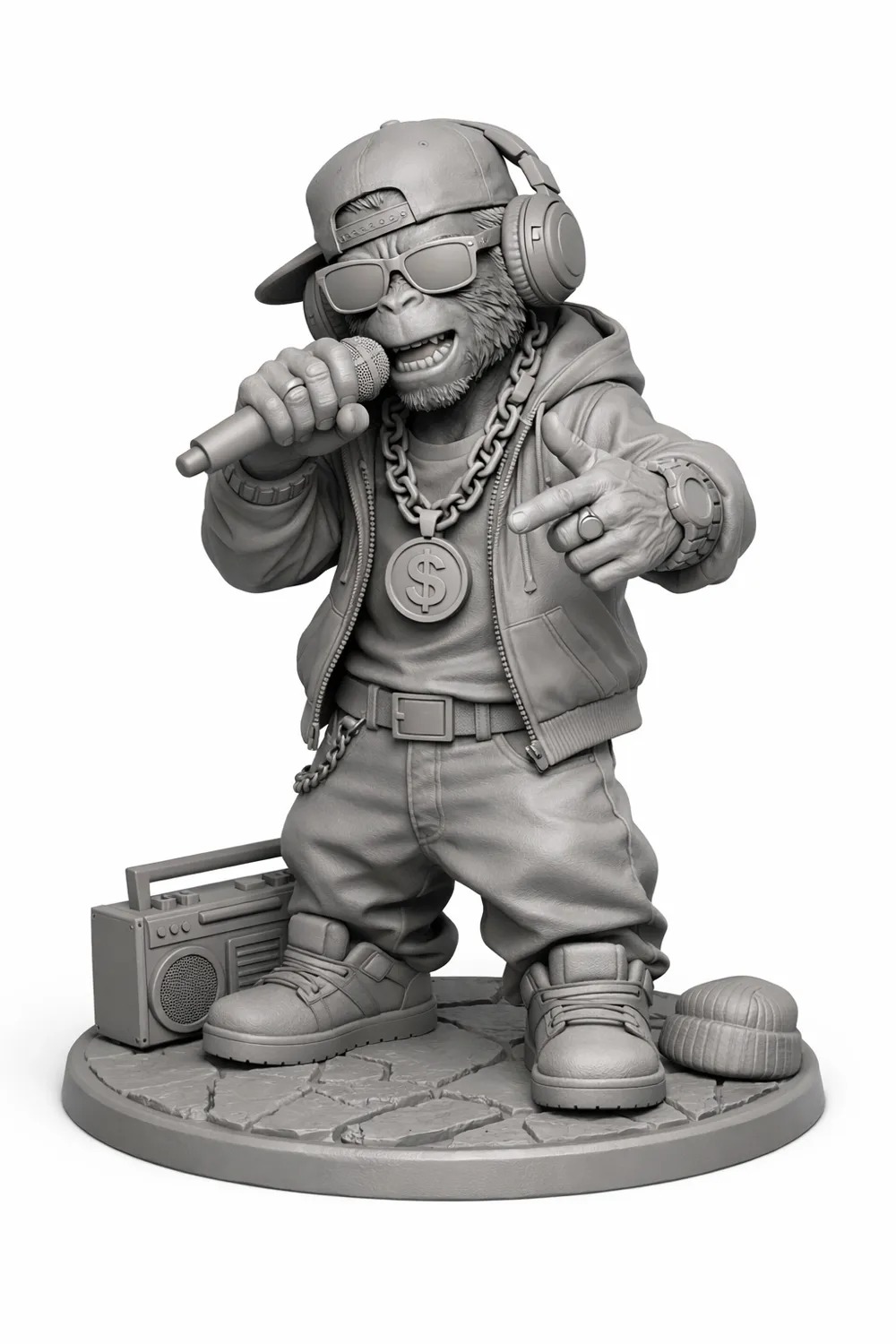 mc monkey.. i 4 pilastri dell'hiphop - Modello di stampa 3D gratuito ...