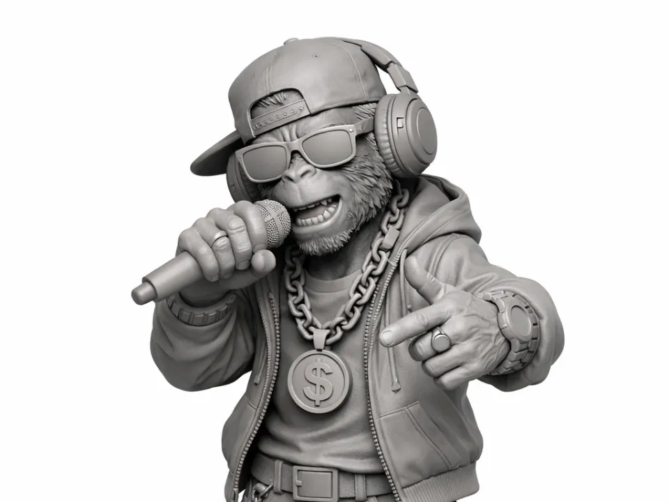 mc monkey.. i 4 pilastri dell'hiphop - Modello di stampa 3D gratuito ...