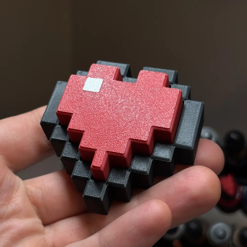 Yet another Minecraft heart clicker - Free 3D Print Model - MakerWorld