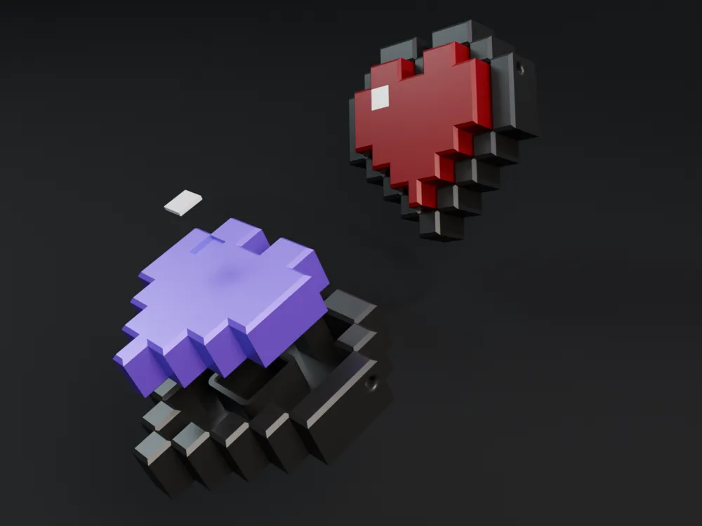 Yet another Minecraft heart clicker - Free 3D Print Model - MakerWorld