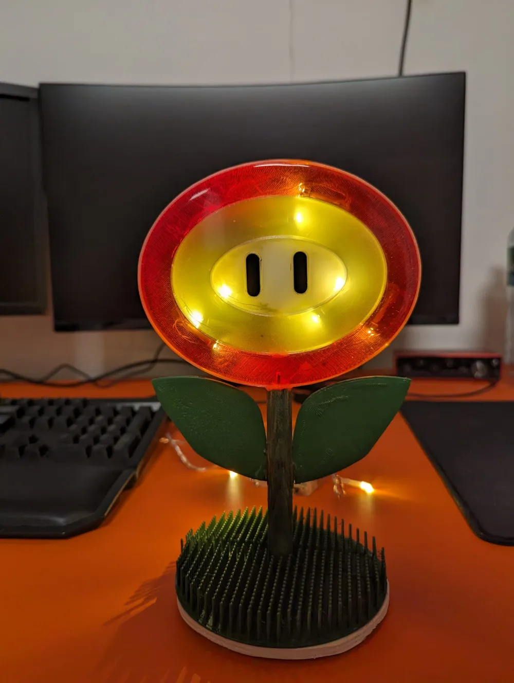 Nightlight Mario Fire Flower Mold - Free 3D Print Model - MakerWorld