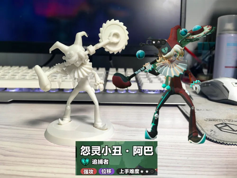 Ghost Clown Aba, Eggy Party Horror Night Hunter - Free 3D Print Model ...