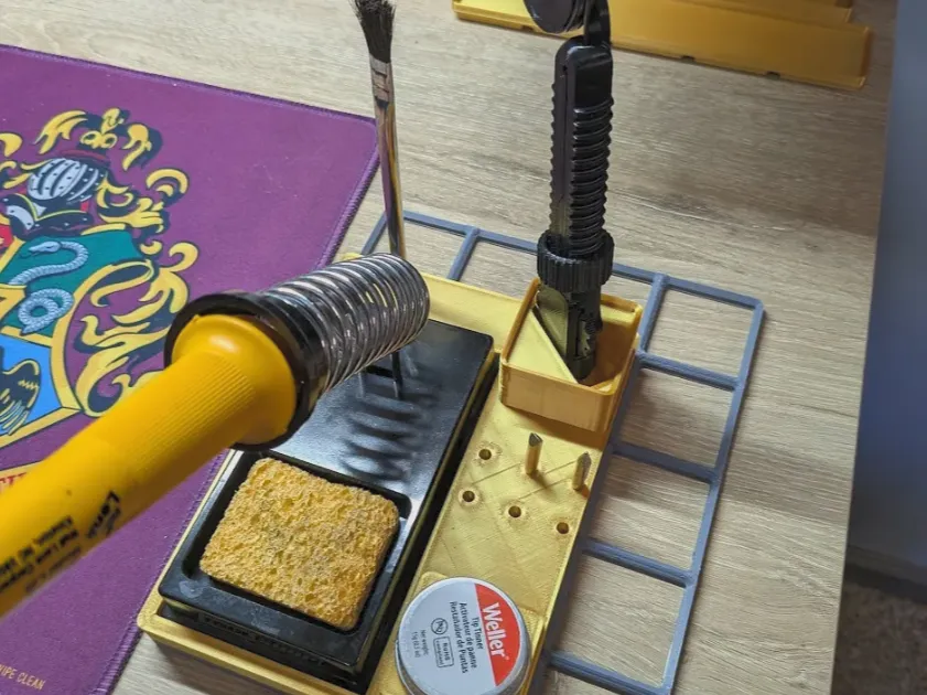 Gridfinity Soldering Iron Workstation - Free 3D Print Model - MakerWorld