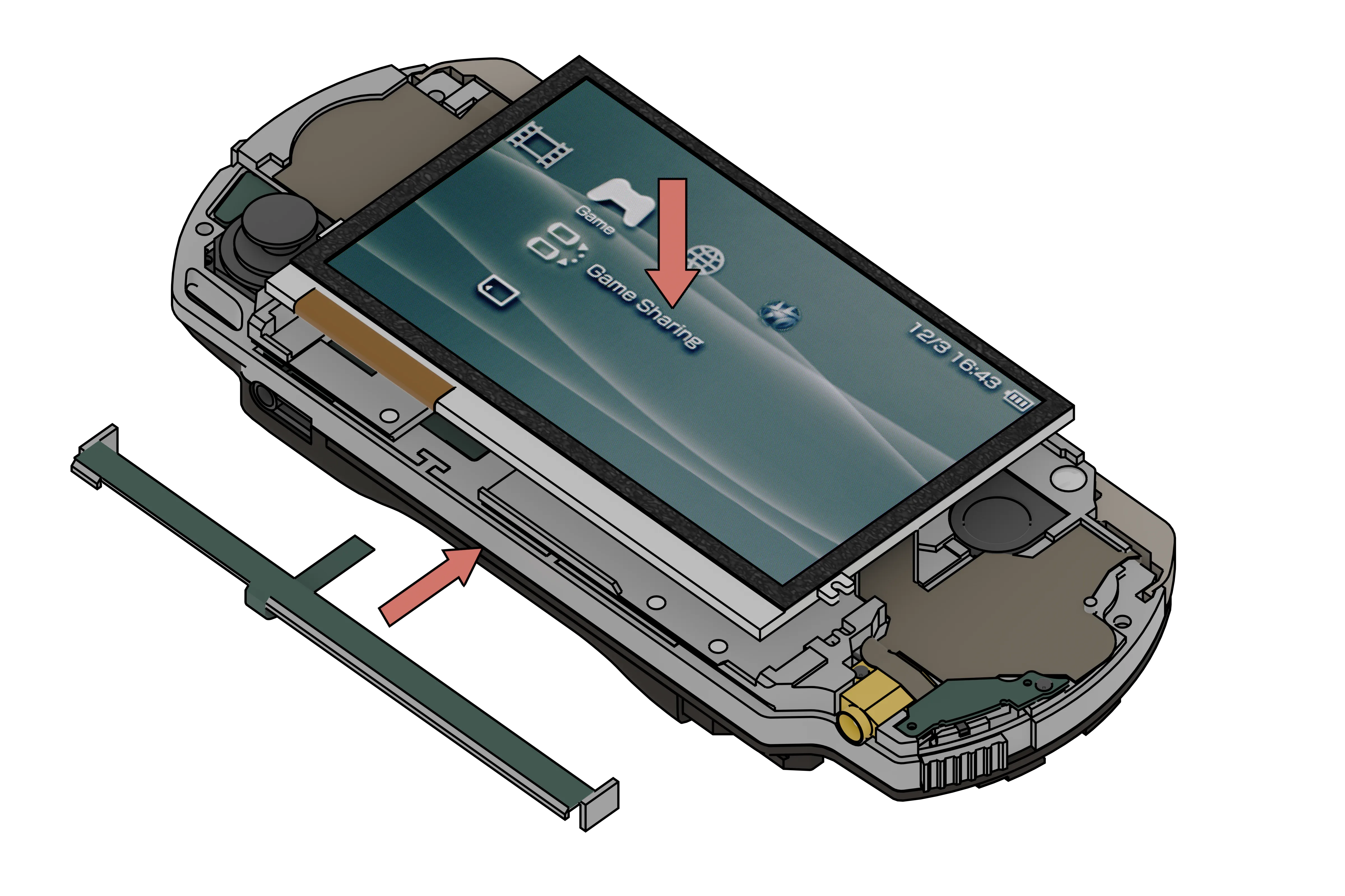 PSP 2000/3000 Shell Kit - Free 3D Print Model - MakerWorld