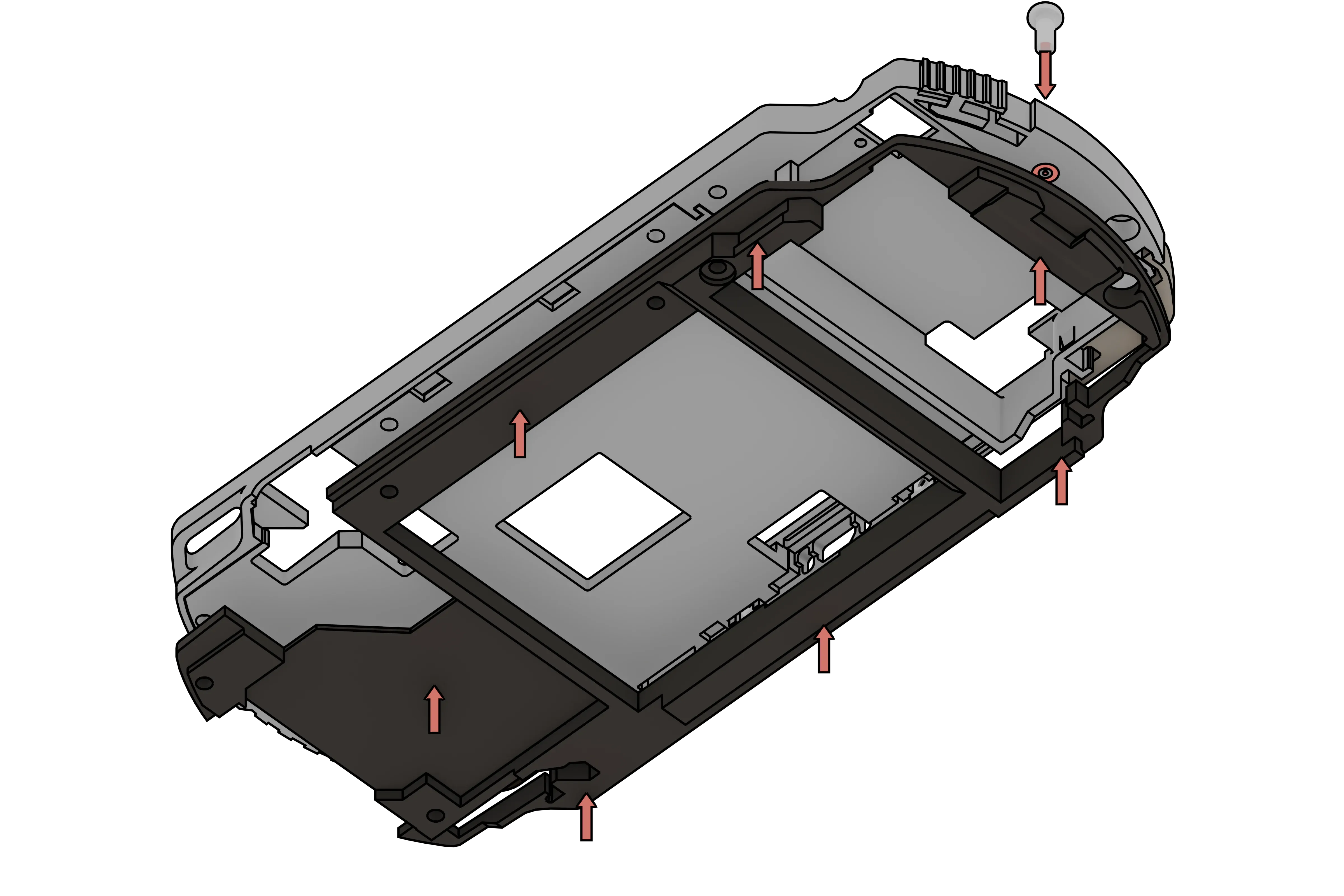PSP 2000/3000 Shell Kit - Free 3D Print Model - MakerWorld