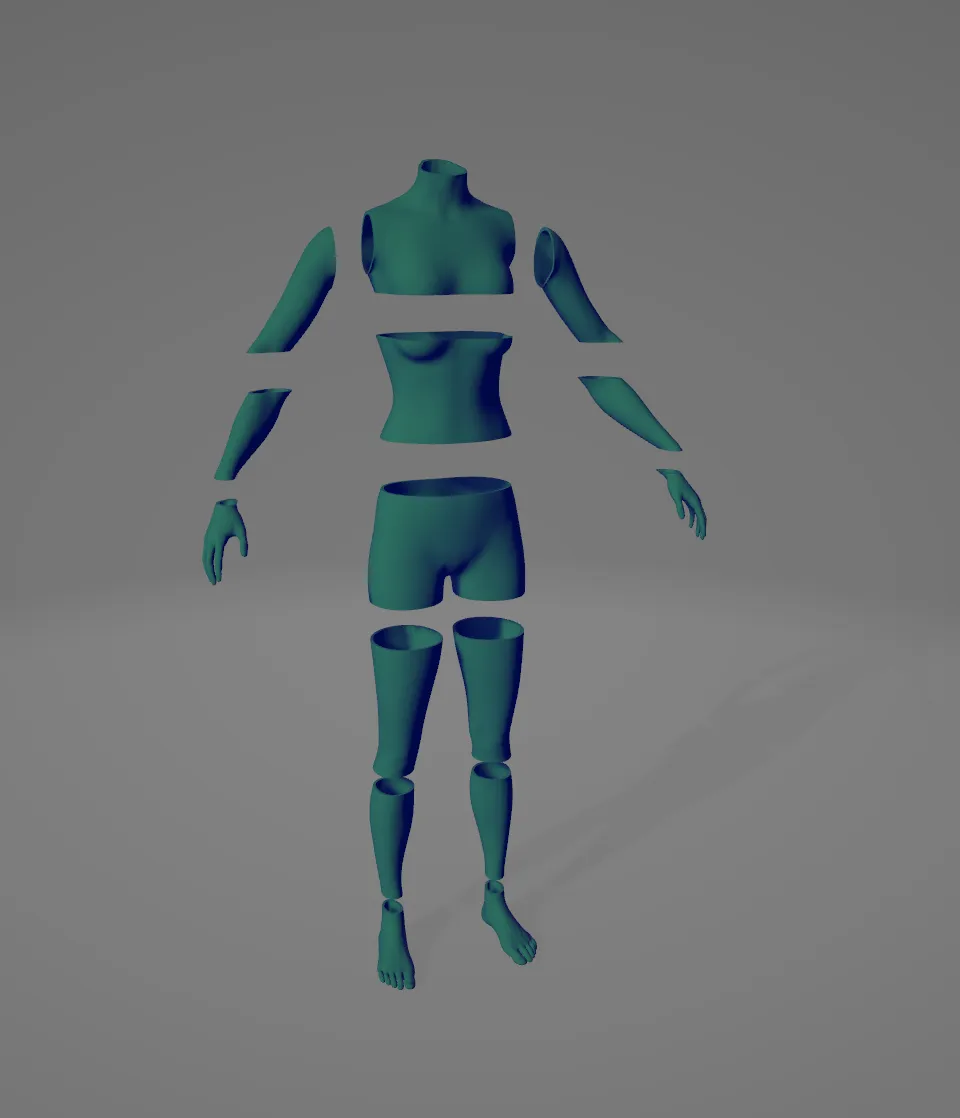 Female Cosplay Costume Mannequin 1.65cm - Free 3D Print Model - MakerWorld