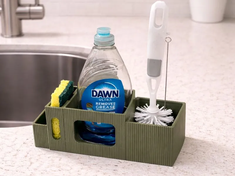 Modular Kitchen Sink Caddy with Slide-On Dovetails - Free 3D Print ...