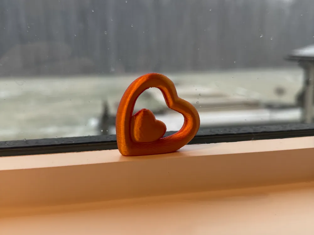 Valentines Double Heart - Free 3D Print Model - MakerWorld