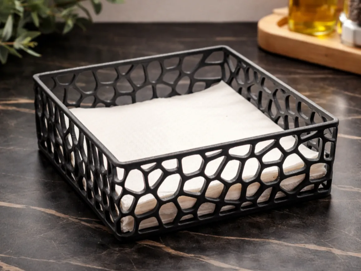 Porta-Guardanapos com Padrão Orgânico 16×16 cm Sem Suportes - Modelo ...