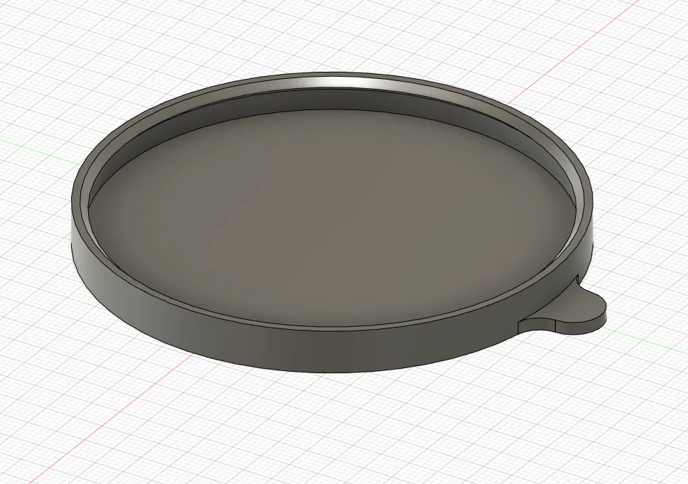 Cat Food Can Lid (75mm) with tab - Free 3D Print Model - MakerWorld