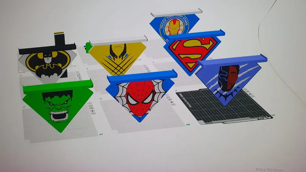SUPERMAN BEDROOM SHELF - Free 3D Print Model - MakerWorld
