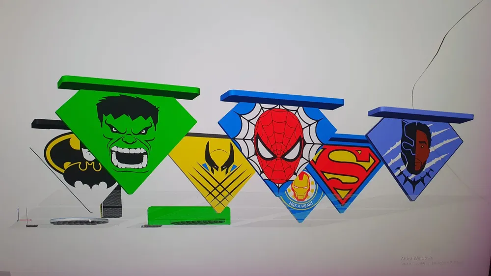 BATMAN CHILDREN'S ROOM SHELF - Free 3D Print Model - MakerWorld
