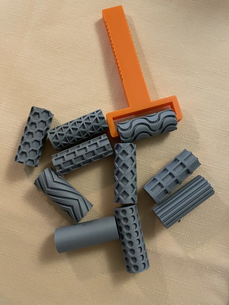 Clay Roller with Swappable Patterns - Free 3D Print Model - MakerWorld