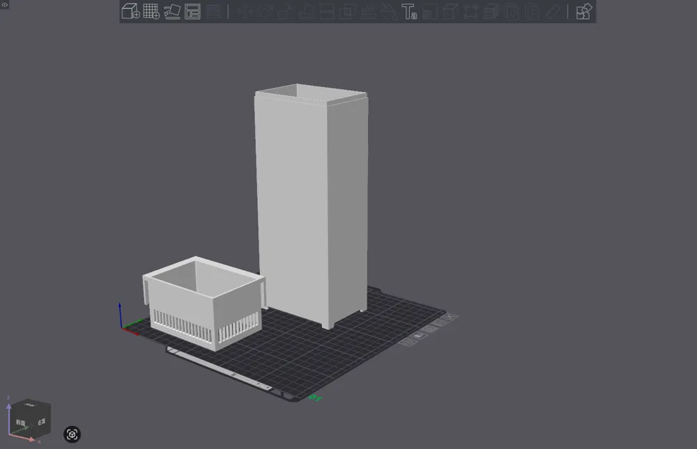 30 tank 10x7x30 pseudo right-angle overflow box - Free 3D Print Model ...