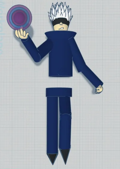 2 part gojo - Free 3D Print Model - MakerWorld