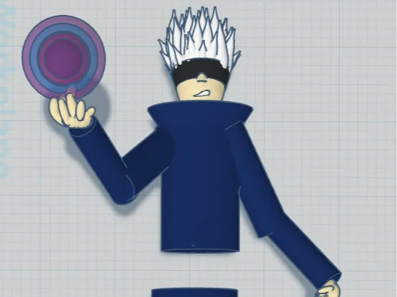 2 part gojo - Free 3D Print Model - MakerWorld