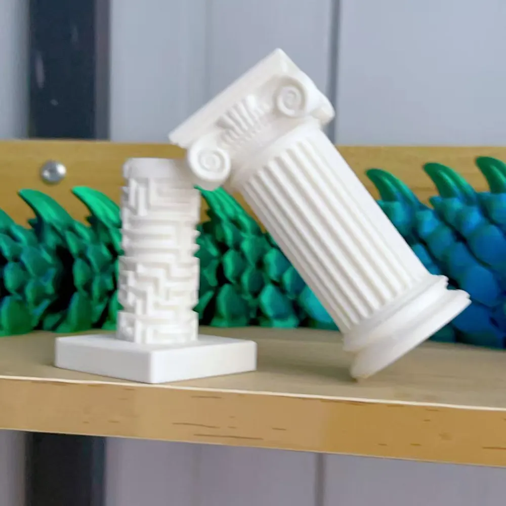 Greek Mythology Roman Column 3D Maze - Free 3D Print Model - MakerWorld