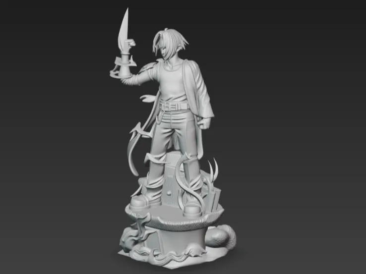 Edward elric - full metal alchemist figurine - Free 3D Print Model ...