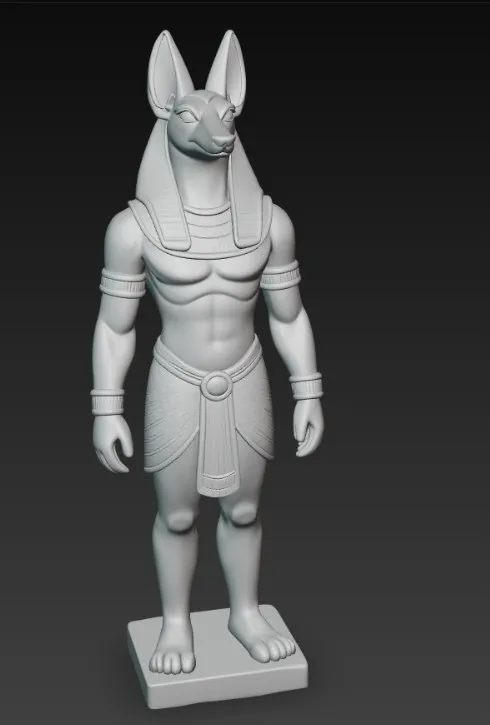 statue of god anubis - Free 3D Print Model - MakerWorld