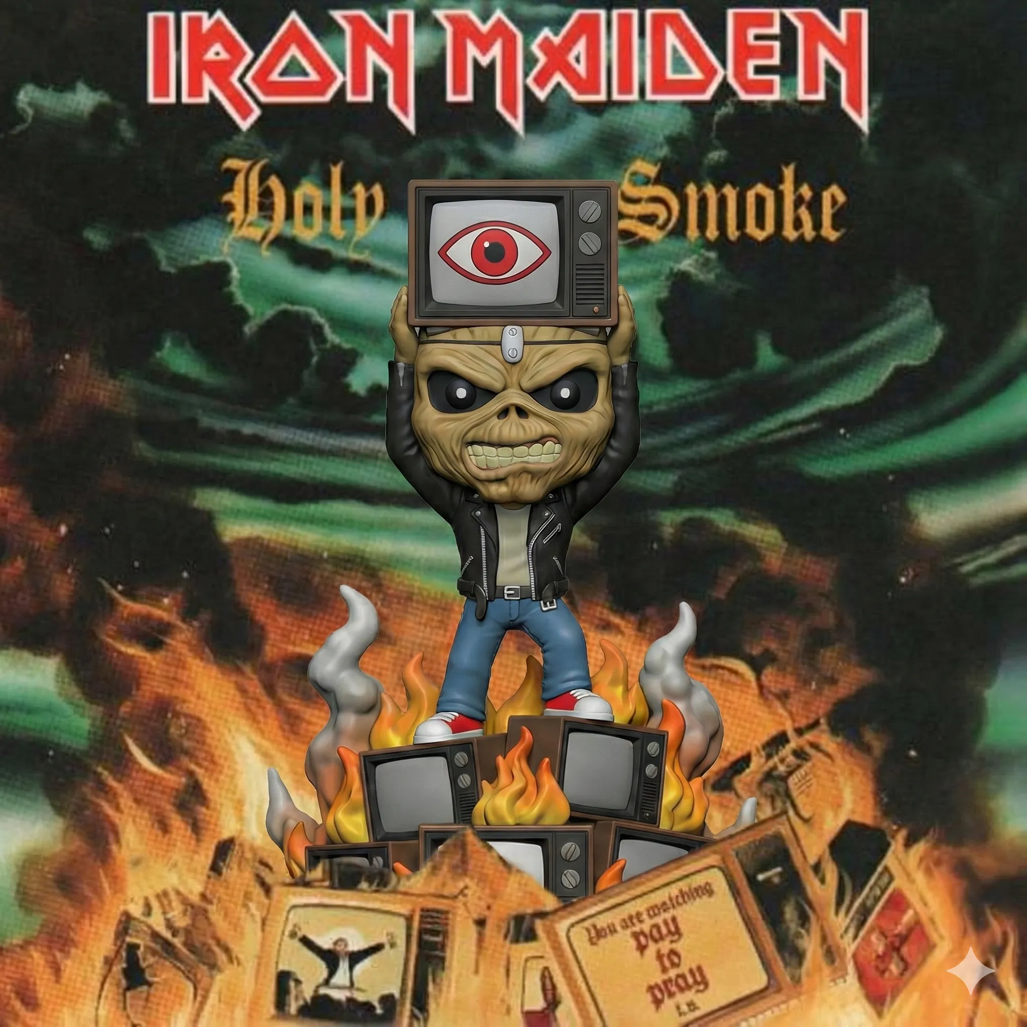 Iron Maiden - Holy Smoke (funkopop) - Free 3D Print Model - MakerWorld